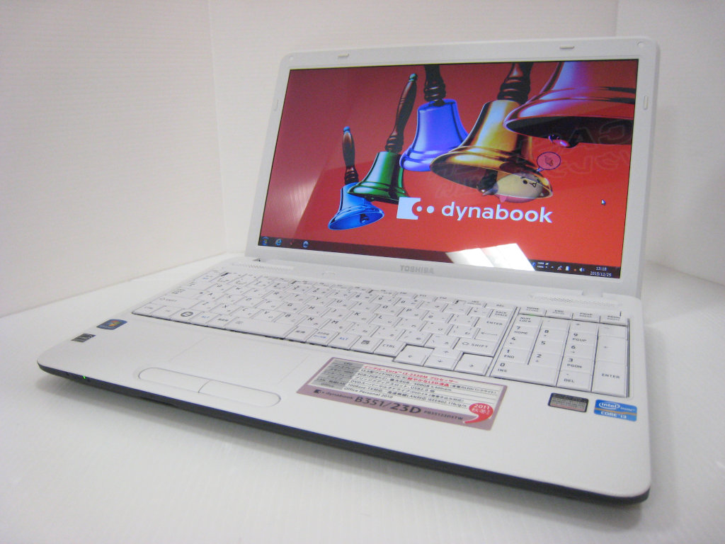 東芝 dynabook B351/23D (Core i3-2330M 2.20GHz/4GB/500GB) office2010搭載 下関店